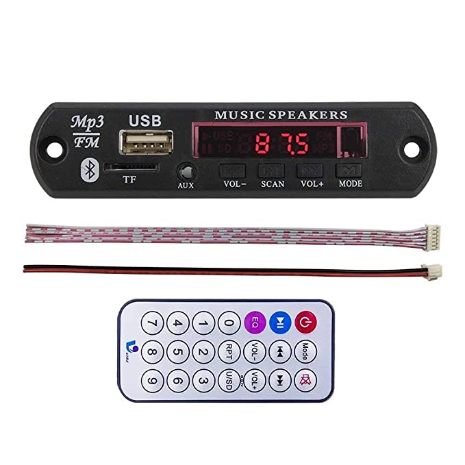 Bluetooth Panel FM USB AUX Card MP3 Stereo Wireless TF Radio Audio Pla