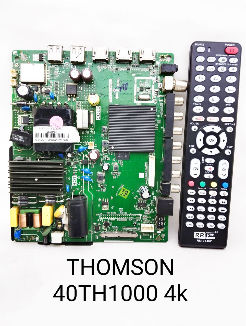 THOMSON 40TH1000 4K SMART LED TV MOTHERBOARD. THOMSON 40 INCH